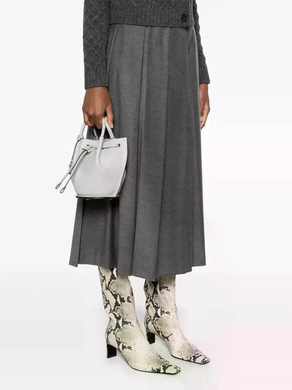 TOD'S Mini Logo-charm Bucket Bag - Grey