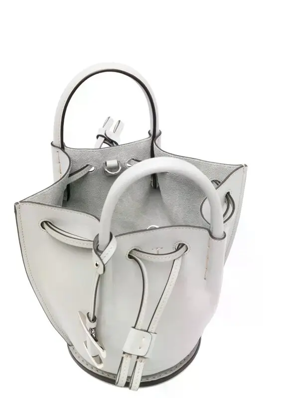 TOD'S Mini Logo-charm Bucket Bag - Grey