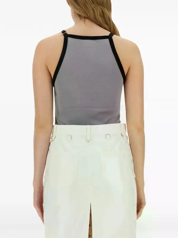 COURREGES Buckle Cotton Tank Top