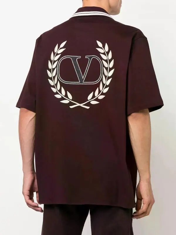 Valentino Garavani Logo-patch Short-sleeve Shirt