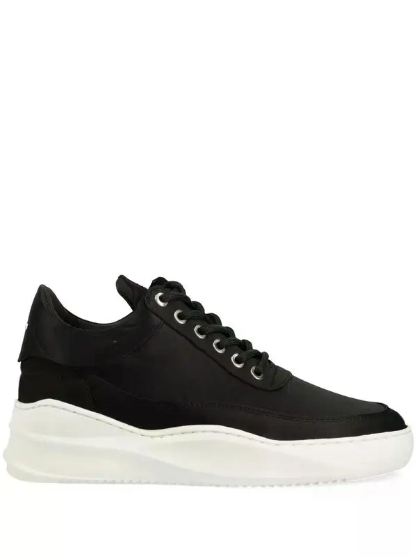 Filling Pieces Logo-embroidered Suede And Textile Sneakers