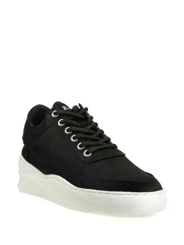 Filling Pieces Logo-embroidered Suede And Textile Sneakers