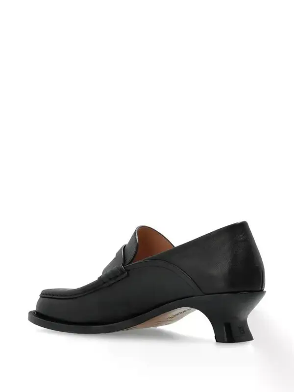 Loewe Leather Low Heel Slip-on Pumps