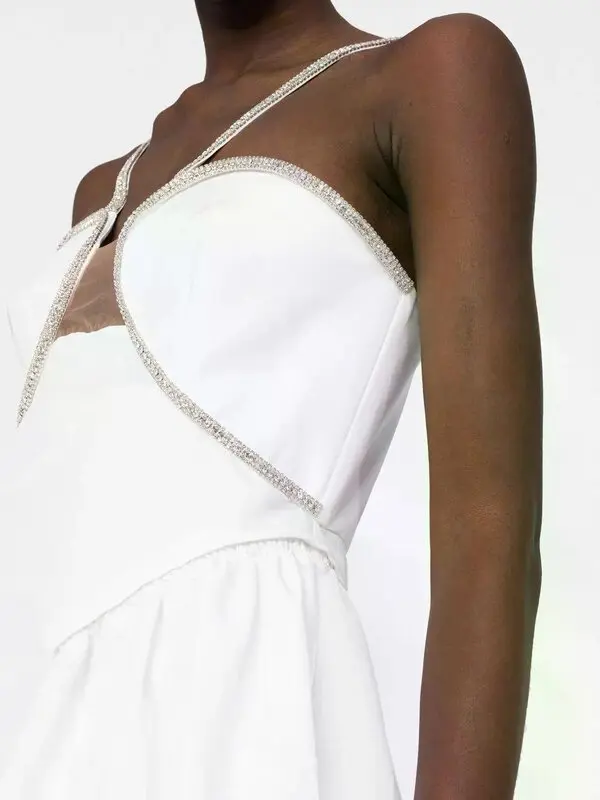 SELF-PORTRAIT Crystal-embellished Cut-out Minidress