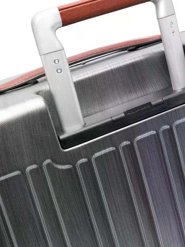 PIQUADRO Zip-up Luggage With Logo Lettering