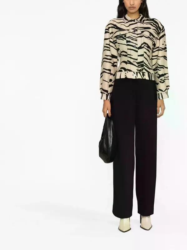 Stella McCartney Zebra-print Trucker Jacket