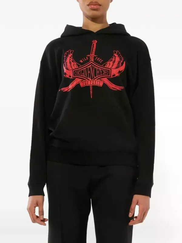 Givenchy Taurus Cotton Hoodie - Black