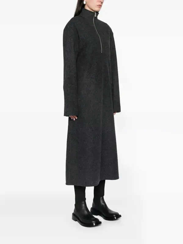 JIL SANDER Virgin Wool Midi Dress