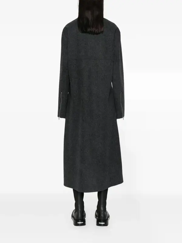 JIL SANDER Virgin Wool Midi Dress