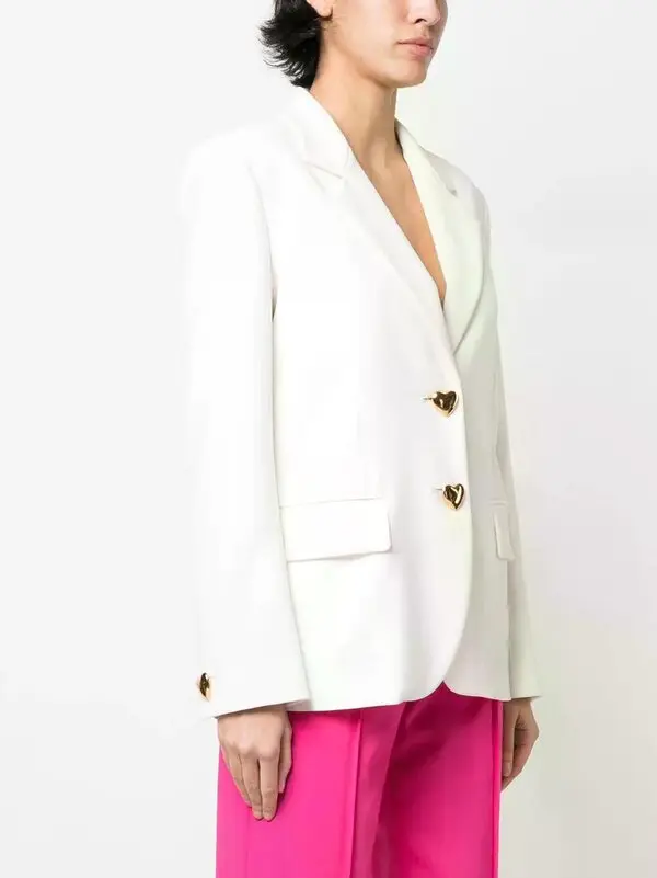 Moschino Heart-shaped Button Blazer