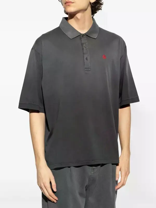 Alexander McQueen Skull-embroidered Polo Shirt