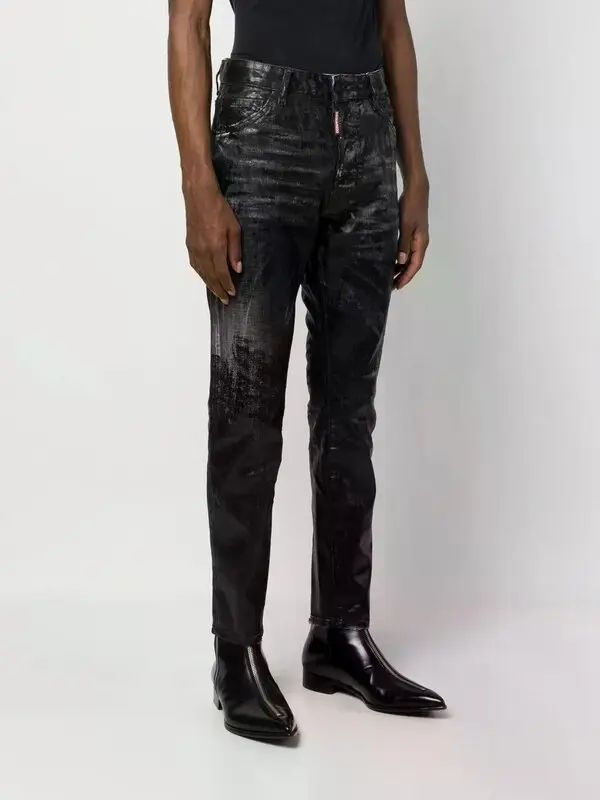 Dsquared2 Coated Finish Slim-fit Jeans
