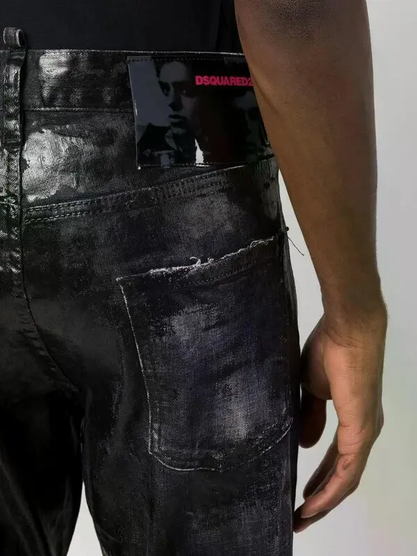 Dsquared2 Coated Finish Slim-fit Jeans