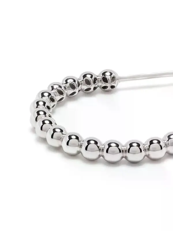 PRAGNELL 18kt White Gold Hoop Earrings - Silver
