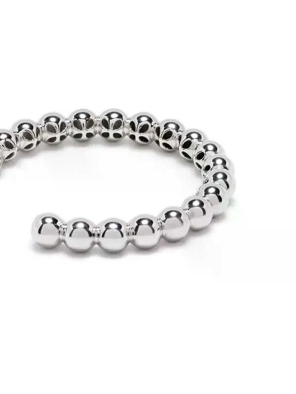 PRAGNELL 18kt White Gold Hoop Earrings - Silver