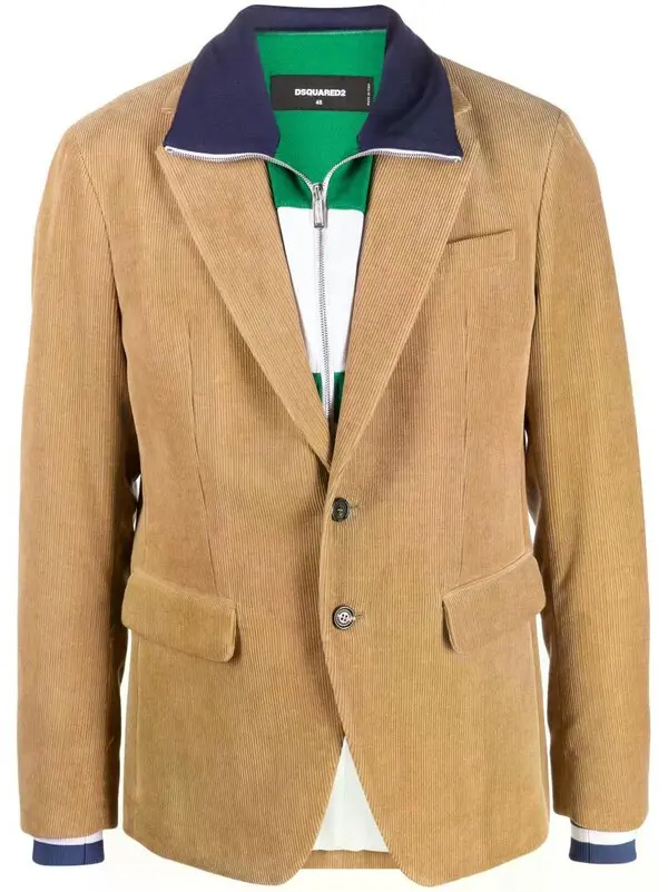 Dsquared2 Single-breasted Corduroy Blazer