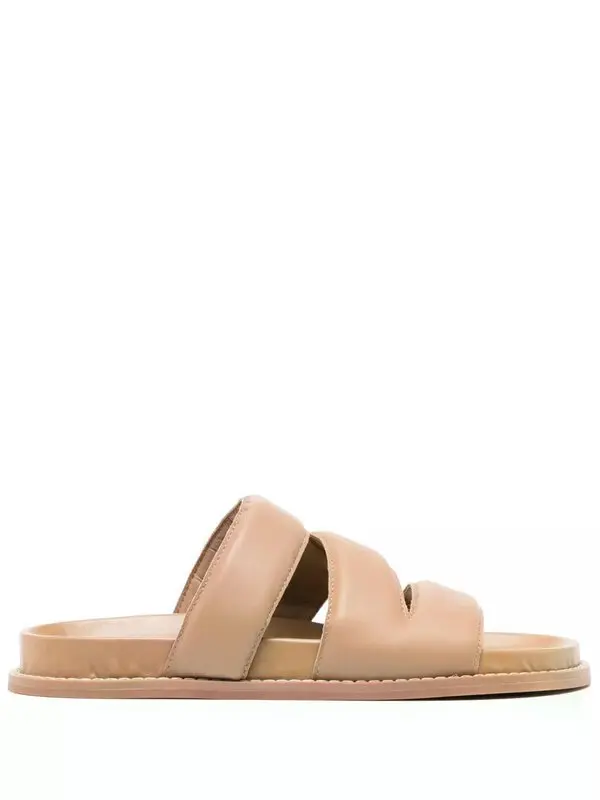 Senso Luka Leather Sandals - Brown