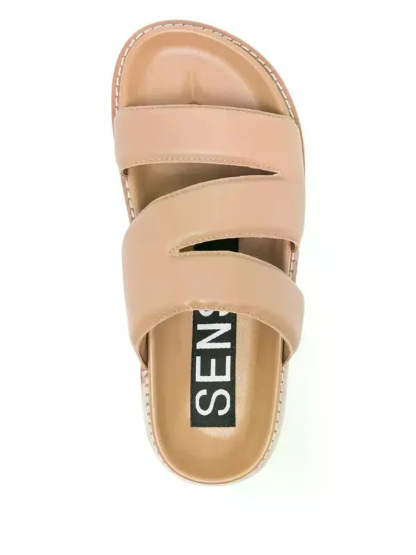 Senso Luka Leather Sandals - Brown