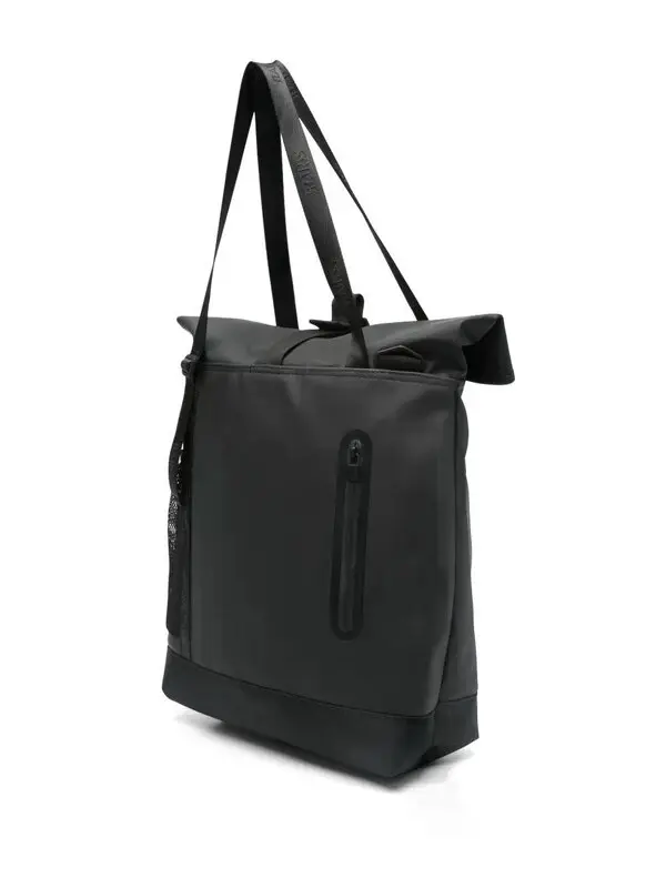 Rains Trail Rolltop Tote Bag - Black