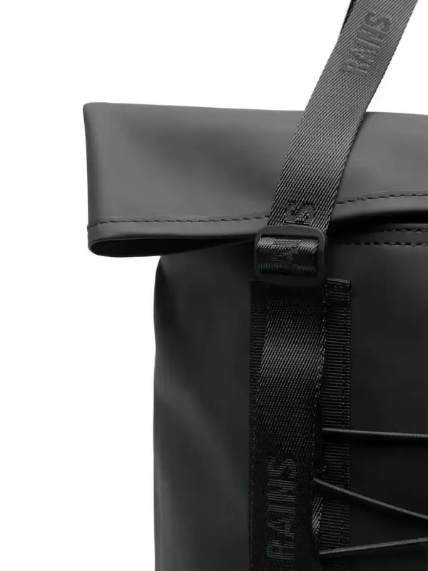 Rains Trail Rolltop Tote Bag - Black