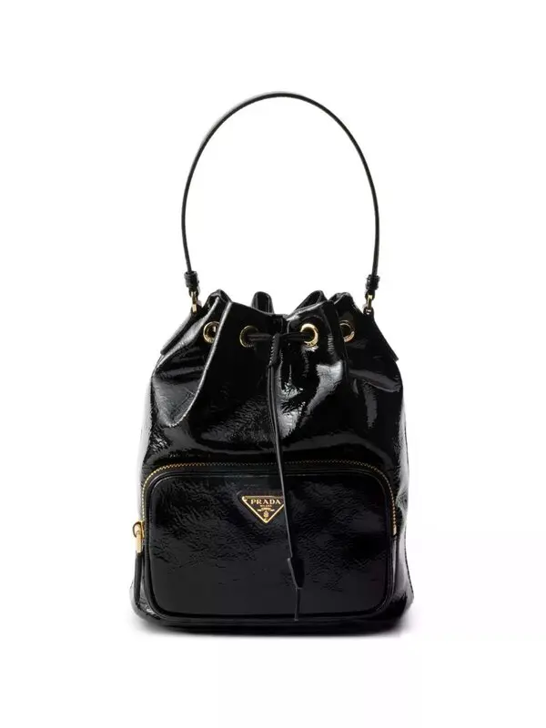 Prada Duet Bucket Bag - Black