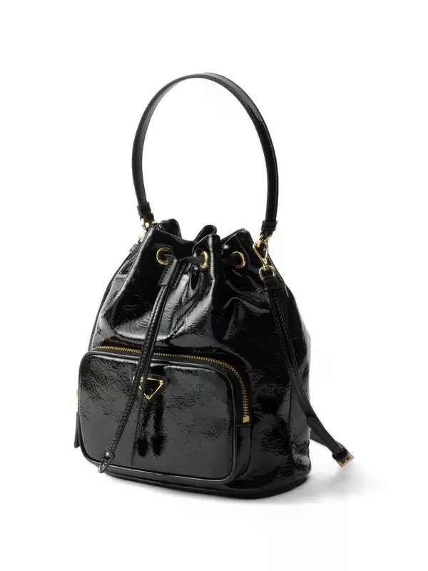 Prada Duet Bucket Bag - Black