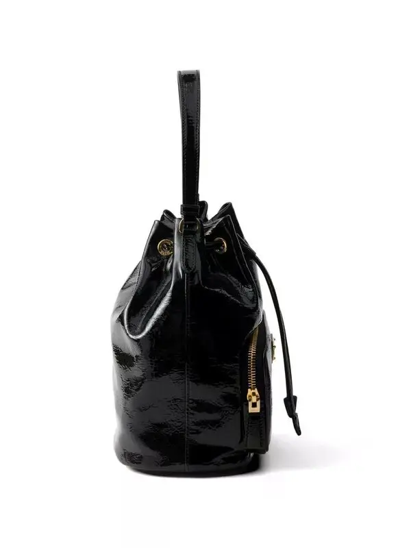 Prada Duet Bucket Bag - Black