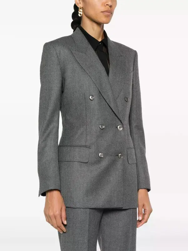 TOM FORD Mélange Double-breasted Blazer