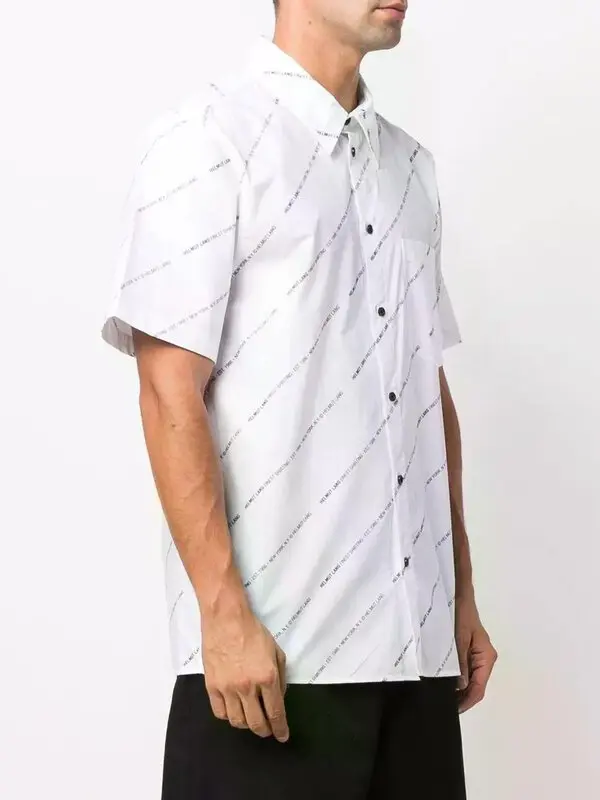 Helmut Lang Logo-print Cotton Shirt