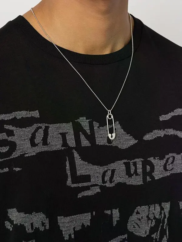 TRUE ROCKS Medium Safety Pin Pendant Necklace