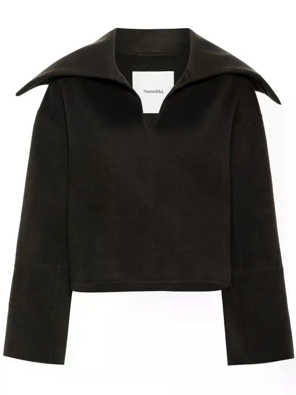 Nanushka Spread-collar Jumper - Grey
