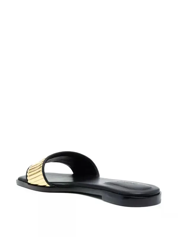 Simkhai Carter Leather Slides