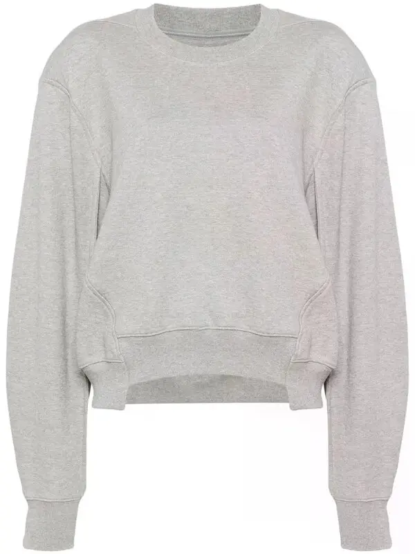 SYSTEM Embroidered Logo Crew Neck Sweatshirt