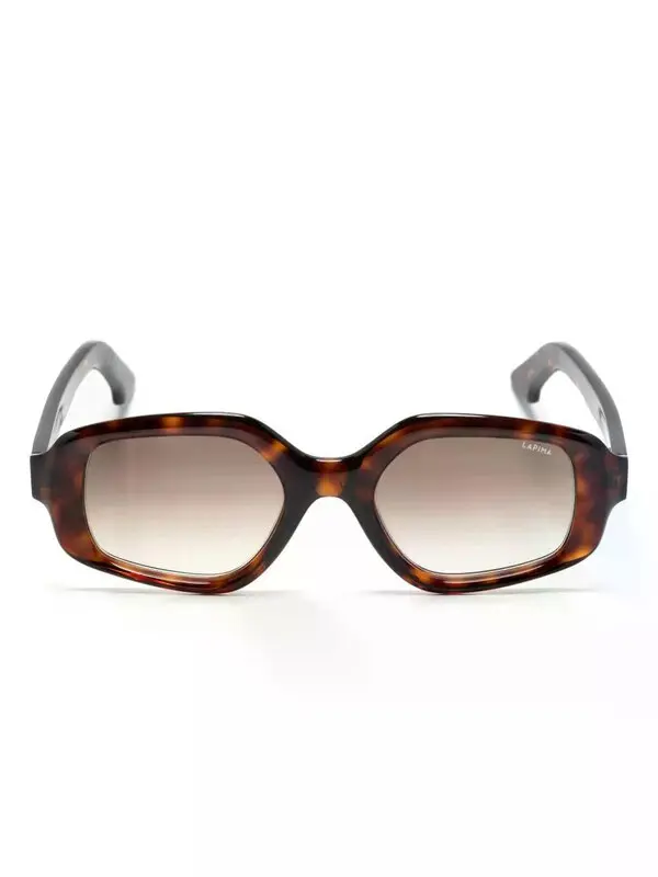 LAPIMA Elisa Geometric Frame Eyeglasses - Brown