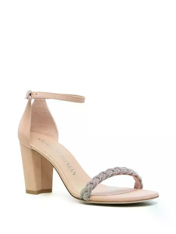 STUART WEITZMAN Nudistcurve 80mm Embellished Sandals