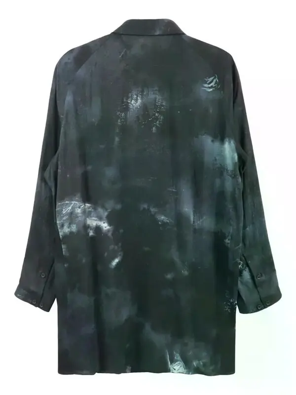 Yohji Yamamoto J-pt Illustration-print Shirt - Black