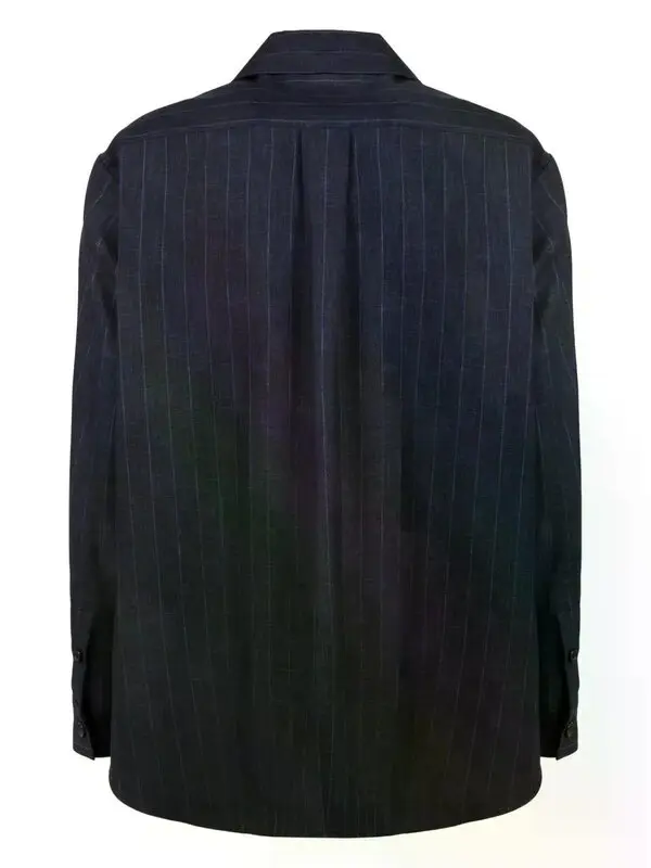 Kiton Virgin Wool Pinstripe Shirt