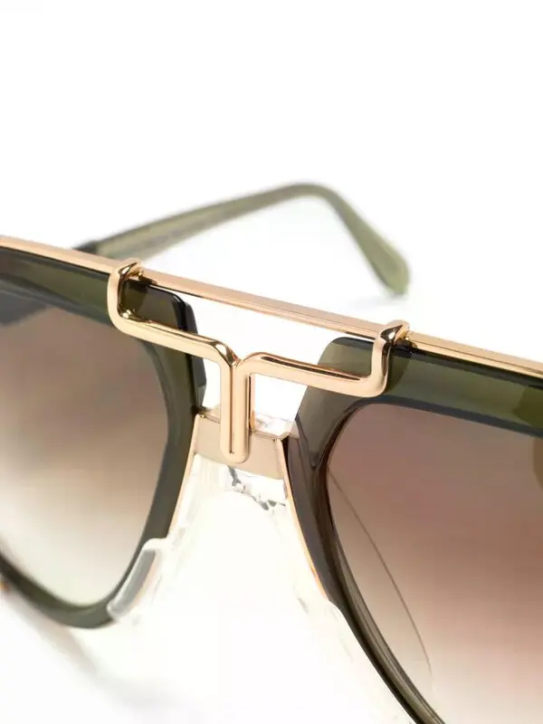Cazal Transparent Pilot-frame Sunglasses