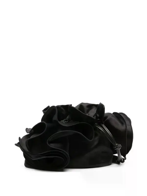 Magda Butrym Satin Flower Bucket Bag