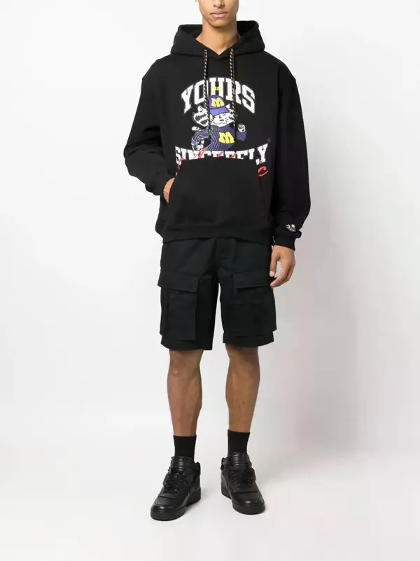 MSGM Graphic Print Cotton Hoodie