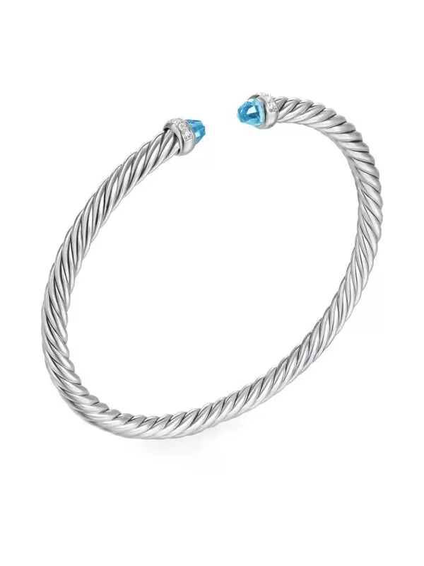David Yurman Sterling Cablespira® Flex Diamond Bracelet
