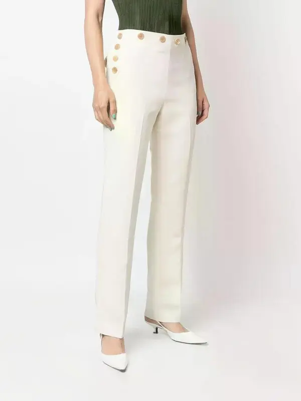 Khaite High-waist Silk Trousers