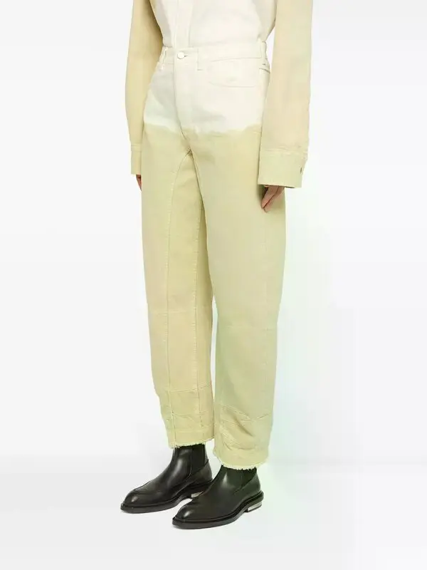JIL SANDER Two-tone Wide-leg Jeans