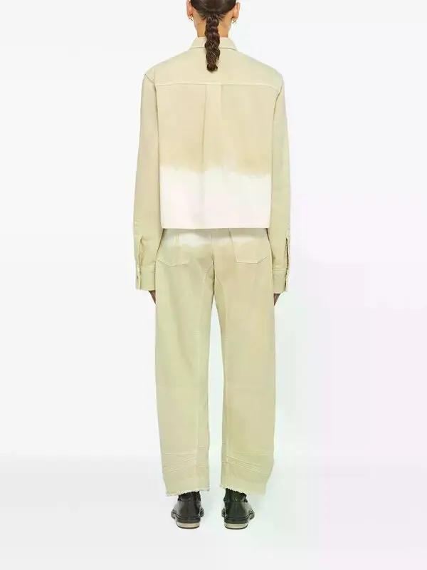 JIL SANDER Two-tone Wide-leg Jeans