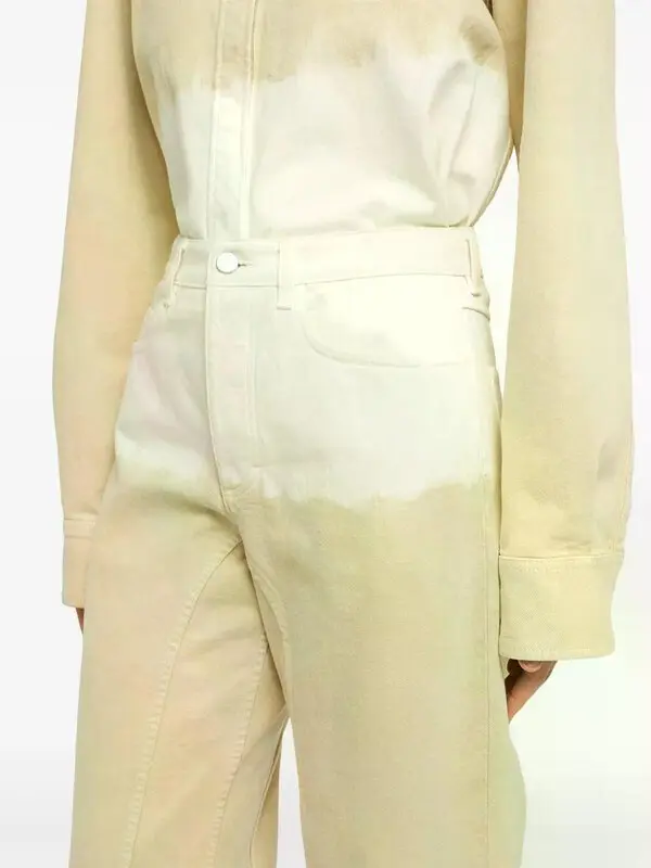 JIL SANDER Two-tone Wide-leg Jeans