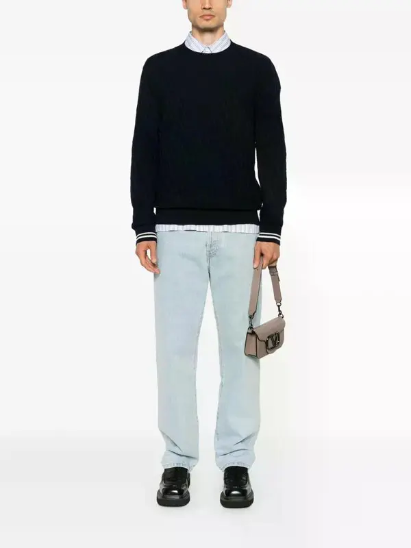 Valentino Garavani Optical Jacquard Cotton Jumper