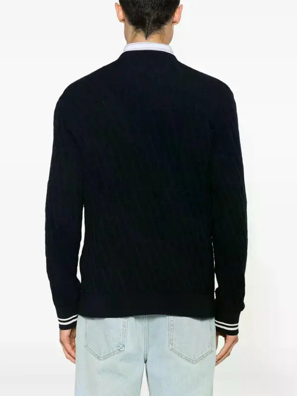 Valentino Garavani Optical Jacquard Cotton Jumper
