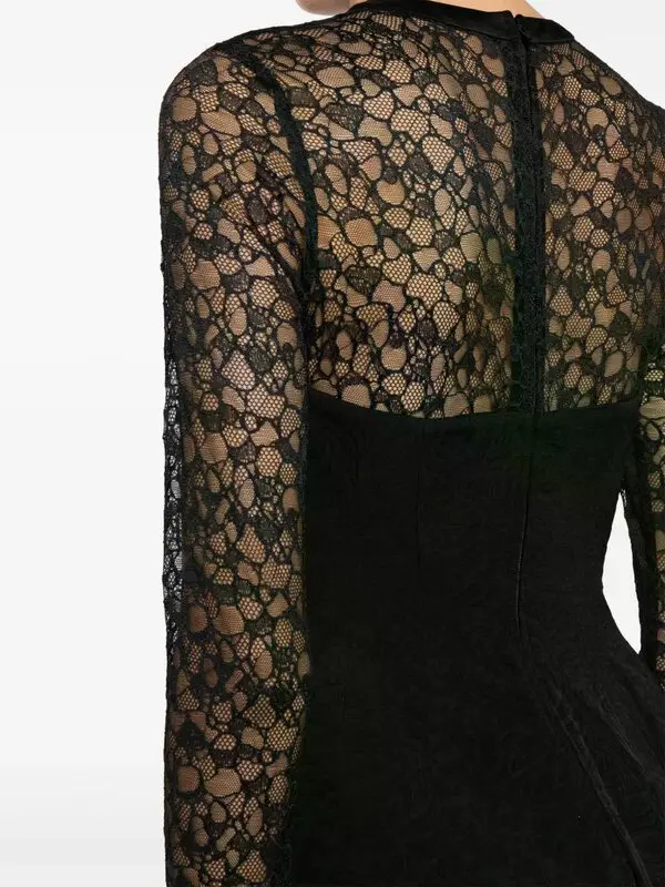 Simkhai Prima Peplum Top With Lace Detailing