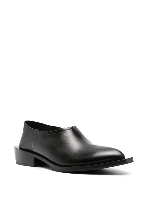 Moschino 40mm Cuban Heel Loafers
