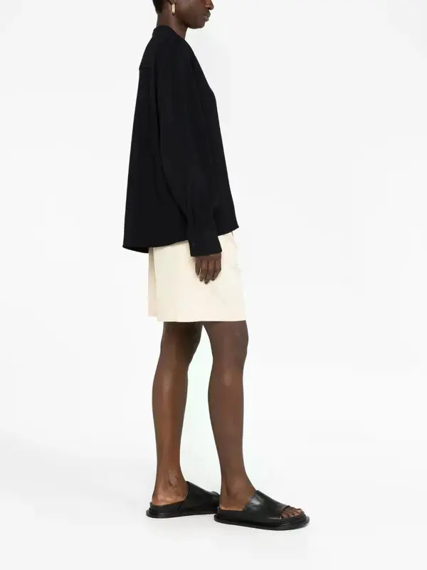 JIL SANDER Long Sleeve Shirt With Band Collar